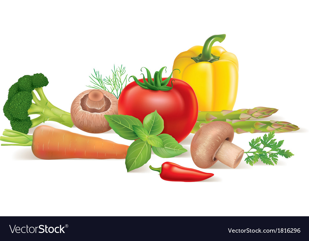 Vegetable set Royalty Free Vector Image - VectorStock