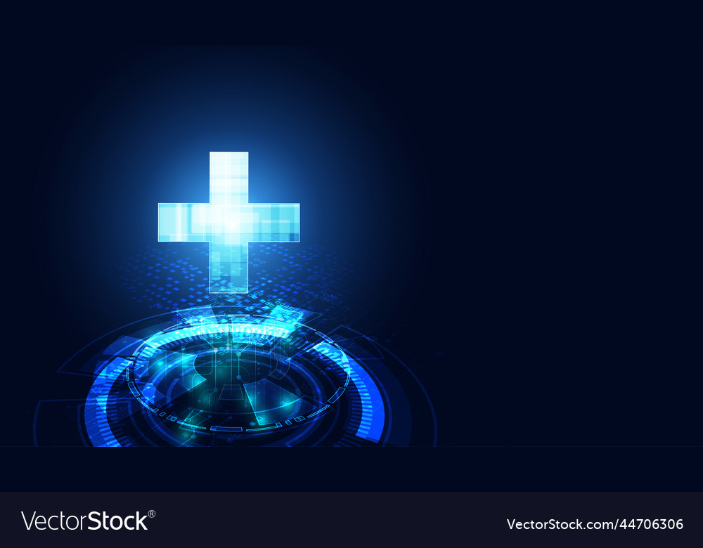 Abstract health science consist health plus Vector Image Abstract health science consist health plus Vector Image
