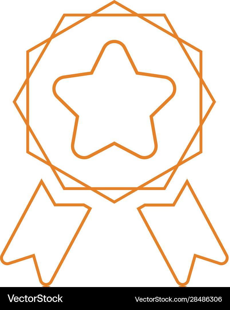 Award top scorer badge icon Royalty Free Vector Image