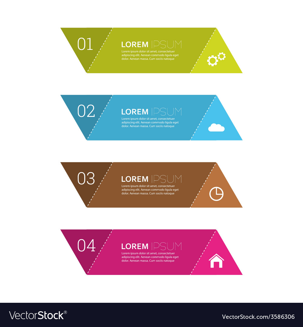 Comparative chart with templates for presentation Vector Image