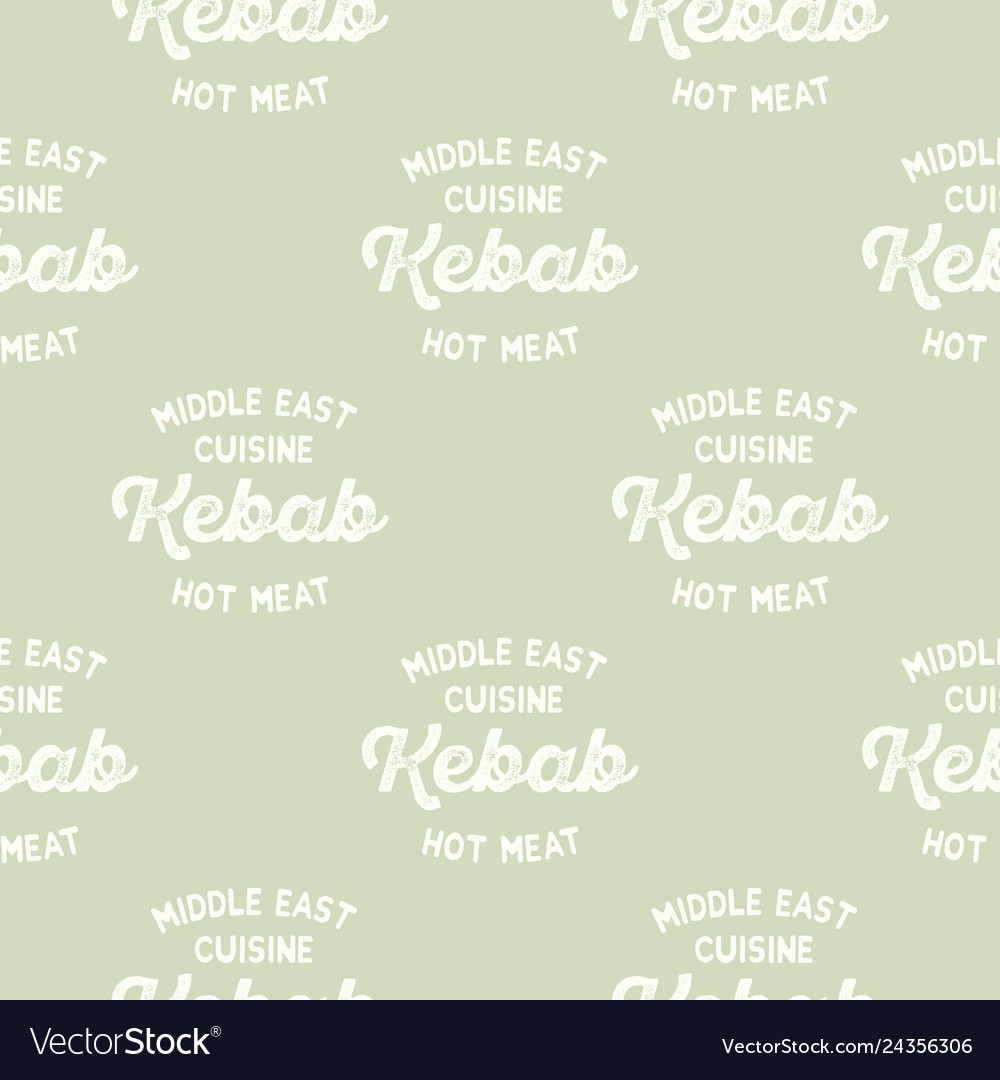 Kebab seamless pattern Royalty Free Vector Image
