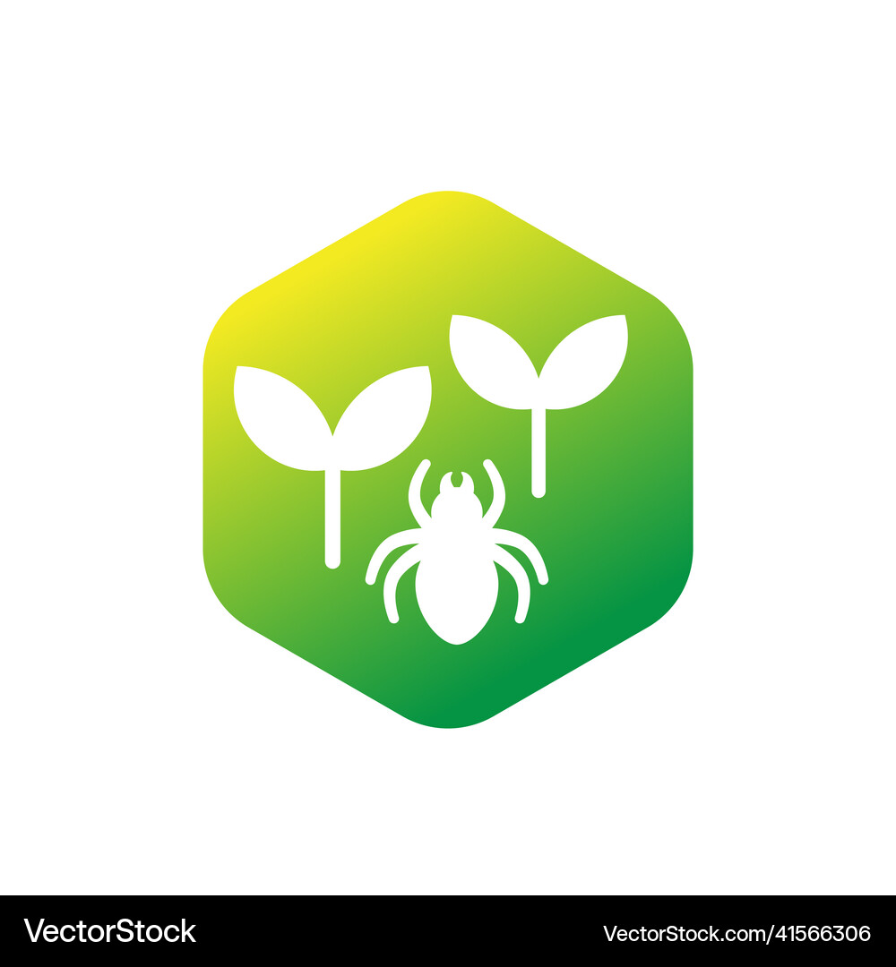 Pest and plant insect icon Royalty Free Vector Image