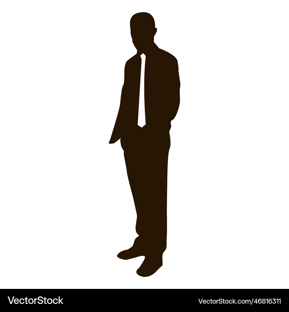 Businessman hands on pocket Royalty Free Vector Image