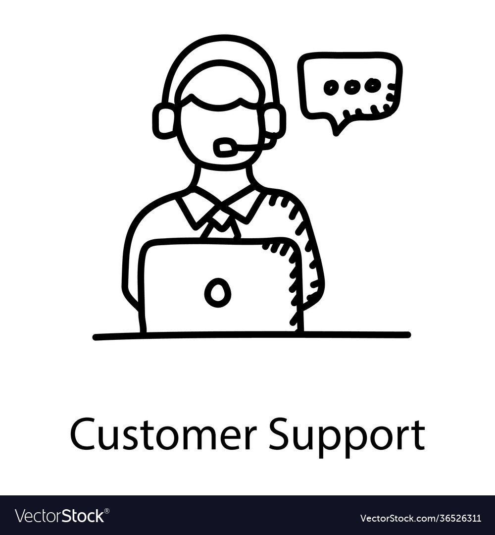 Customer support Royalty Free Vector Image - VectorStock