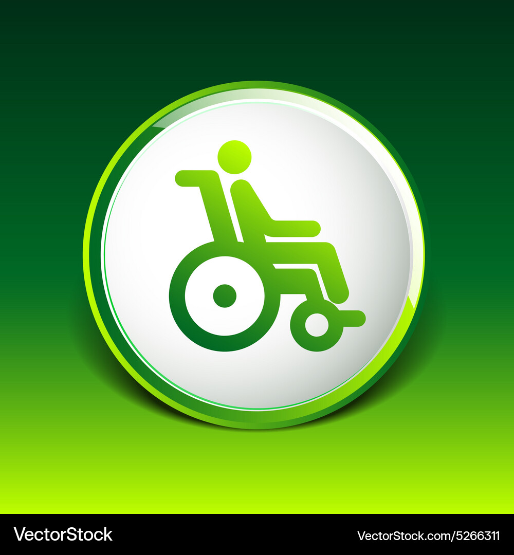 Handicap handicapped chair wheel accessible Vector Image