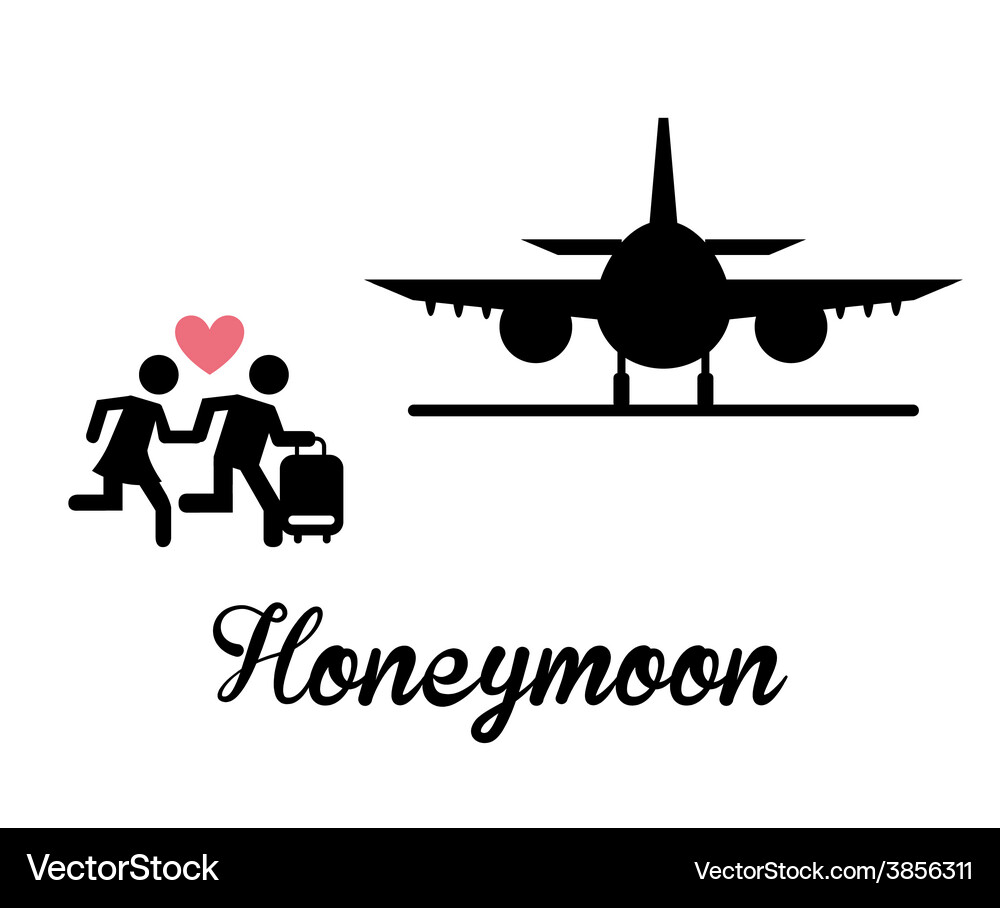 Honeymoon Royalty Free Vector Image - VectorStock