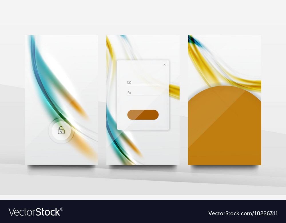 Mobile application interface background design Vector Image