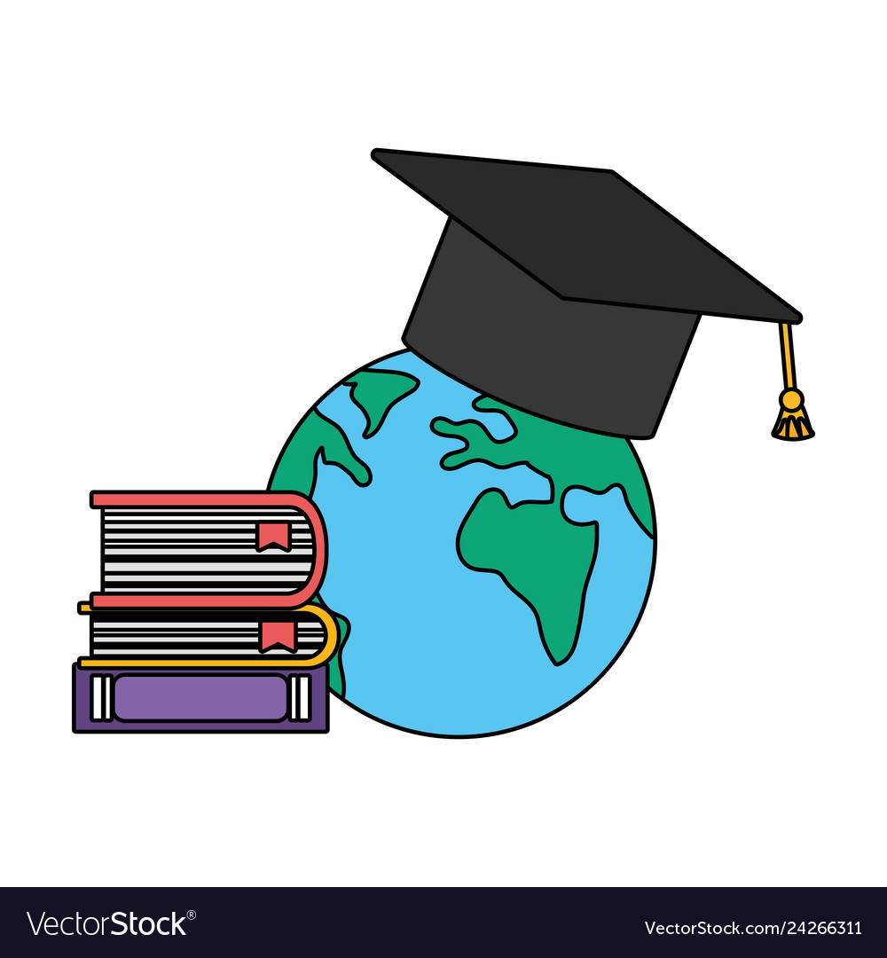 Study elements cartoon Royalty Free Vector Image