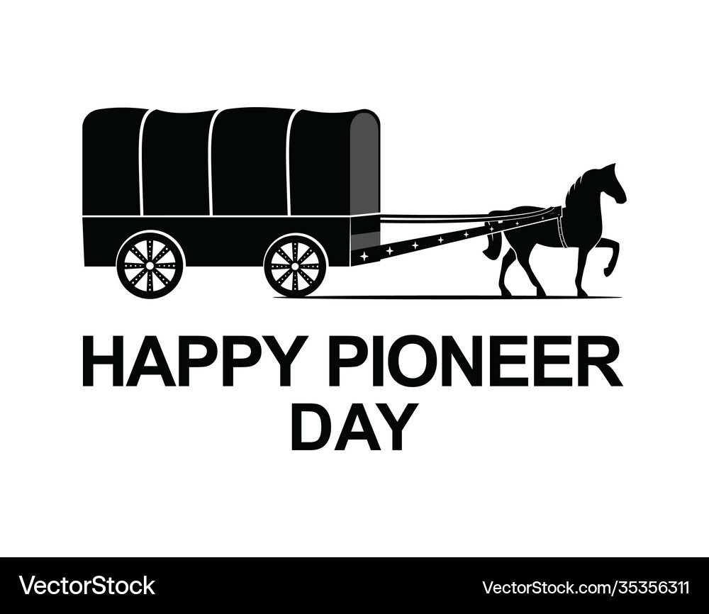 Symbol icon pioneer days Royalty Free Vector Image