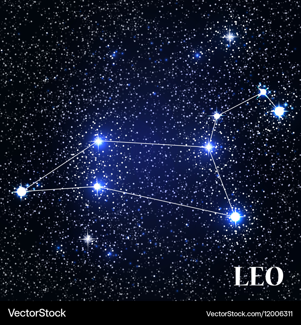 Symbol leo zodiac sign Royalty Free Vector Image