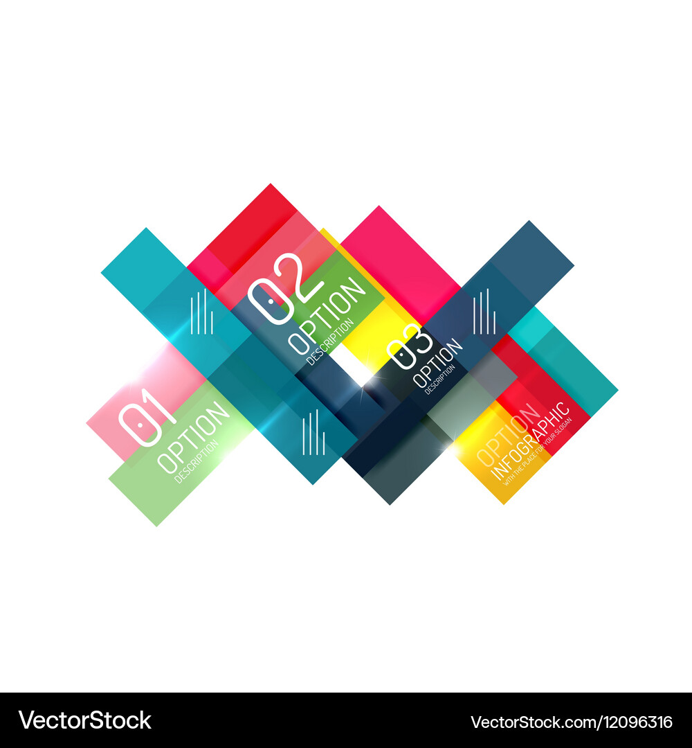 Business products option banners Royalty Free Vector Image
