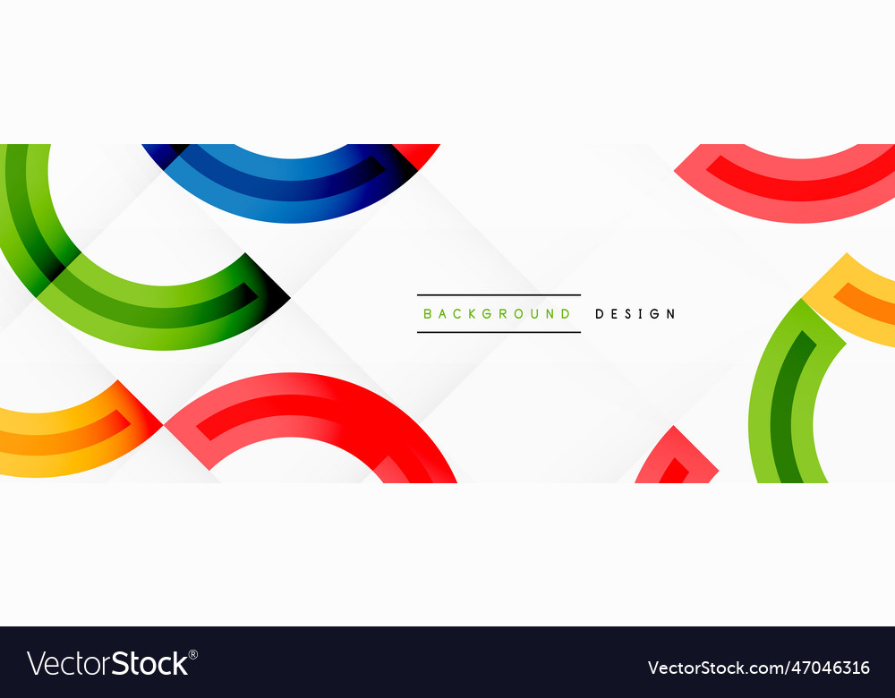 Circles are arranged in a grid pattern abstract Vector Image
