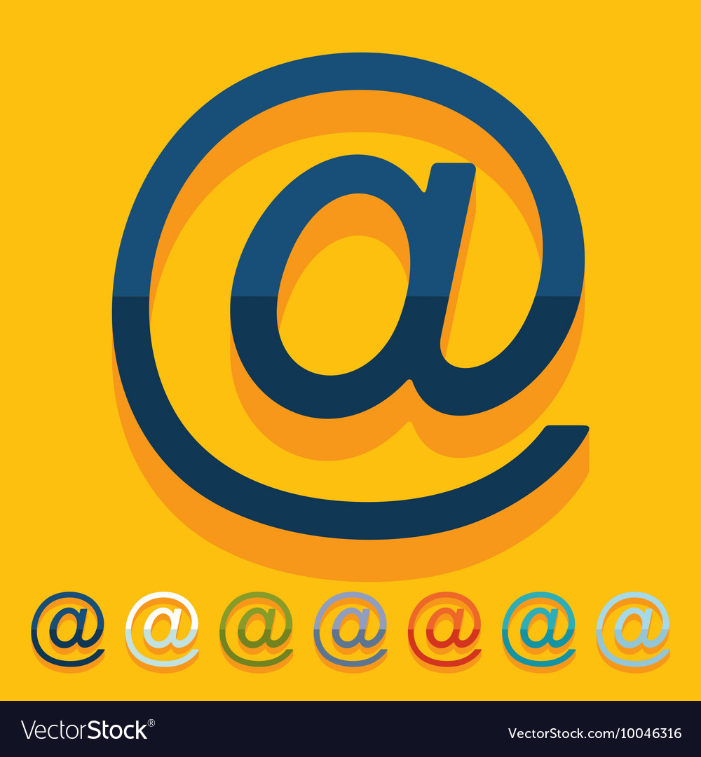 Flat design email Royalty Free Vector Image - VectorStock