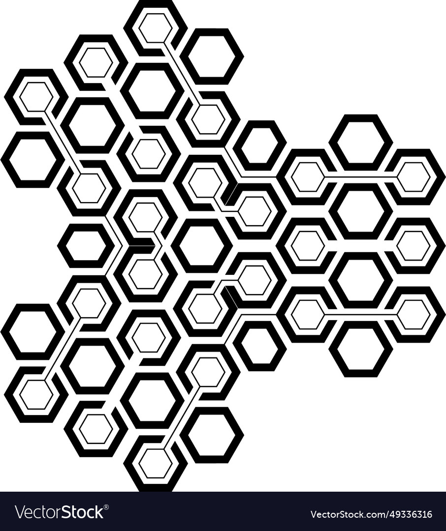 Hexagon pattern 001 Royalty Free Vector Image - VectorStock
