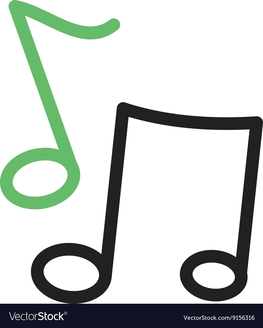 Musical note ii Royalty Free Vector Image - VectorStock