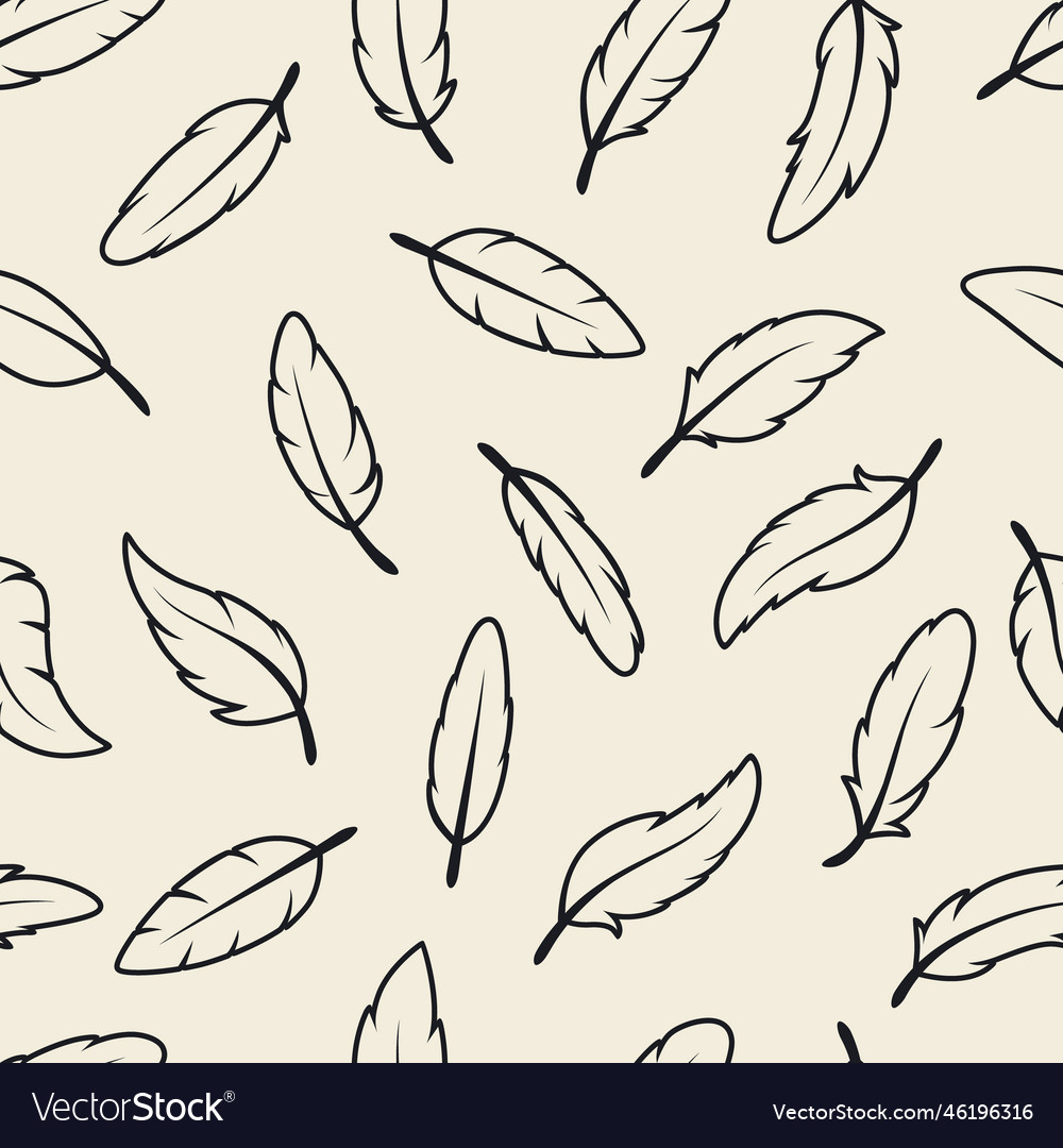 Seamless pattern with different black Royalty Free Vector