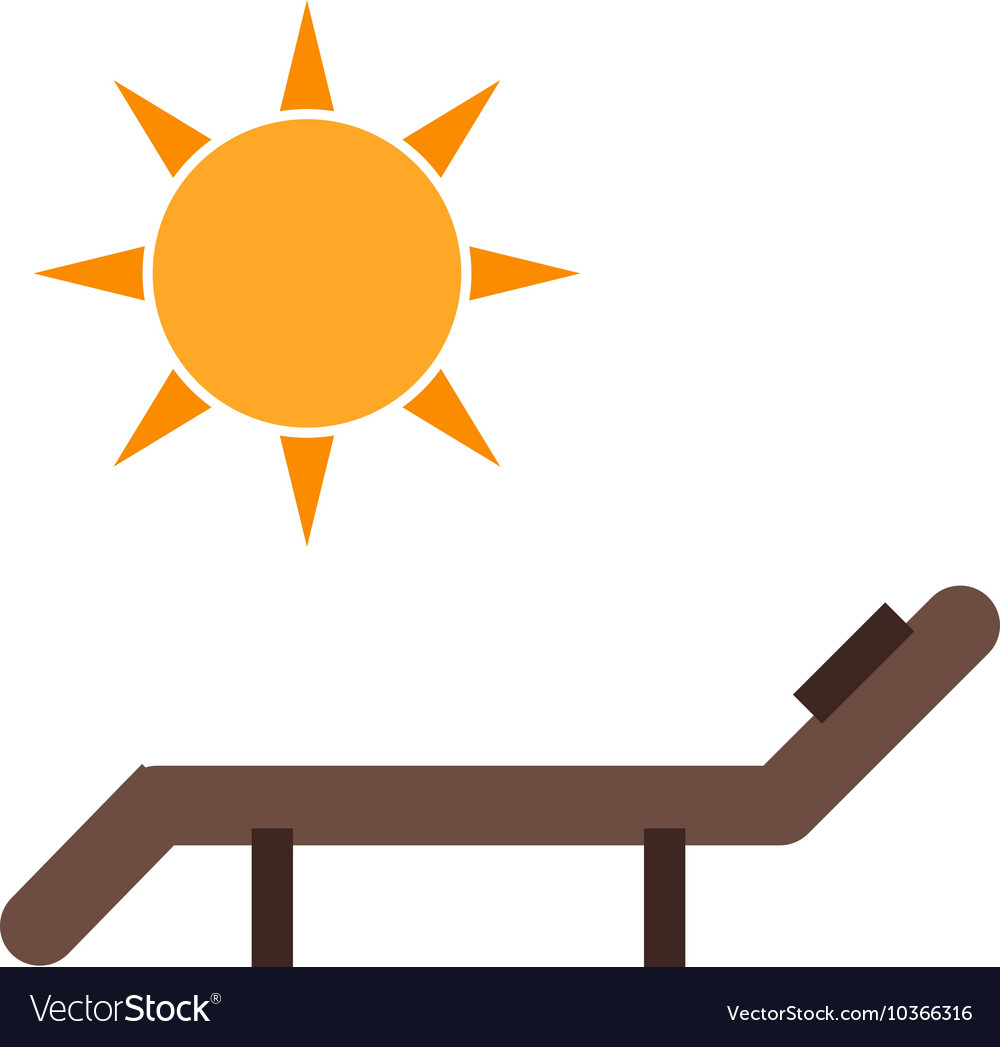 Sun bathing Royalty Free Vector Image - VectorStock
