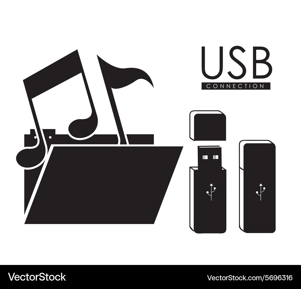 Usb design Royalty Free Vector Image - VectorStock