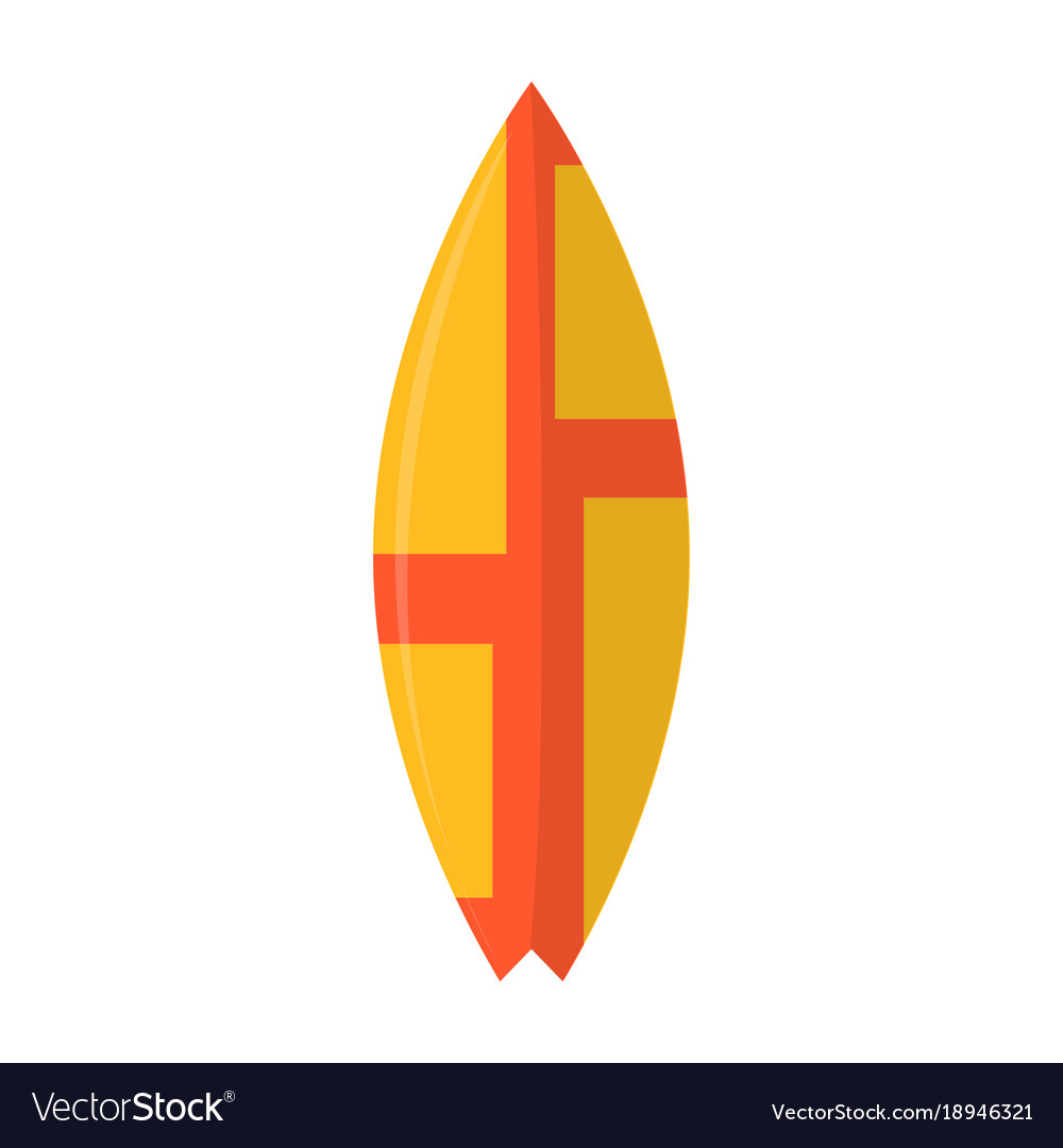 Abstract summer surfboard Royalty Free Vector Image