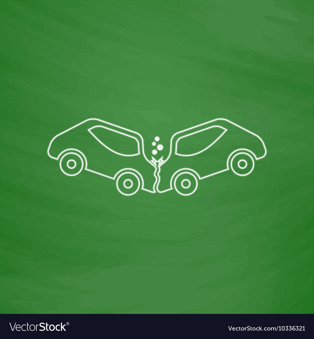 Crash computer symbol Royalty Free Vector Image