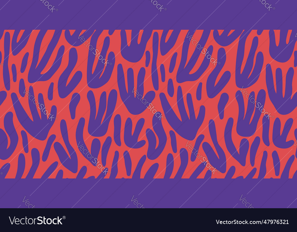Creative Abstract Organic Shape Seamless Pattern Vector Image