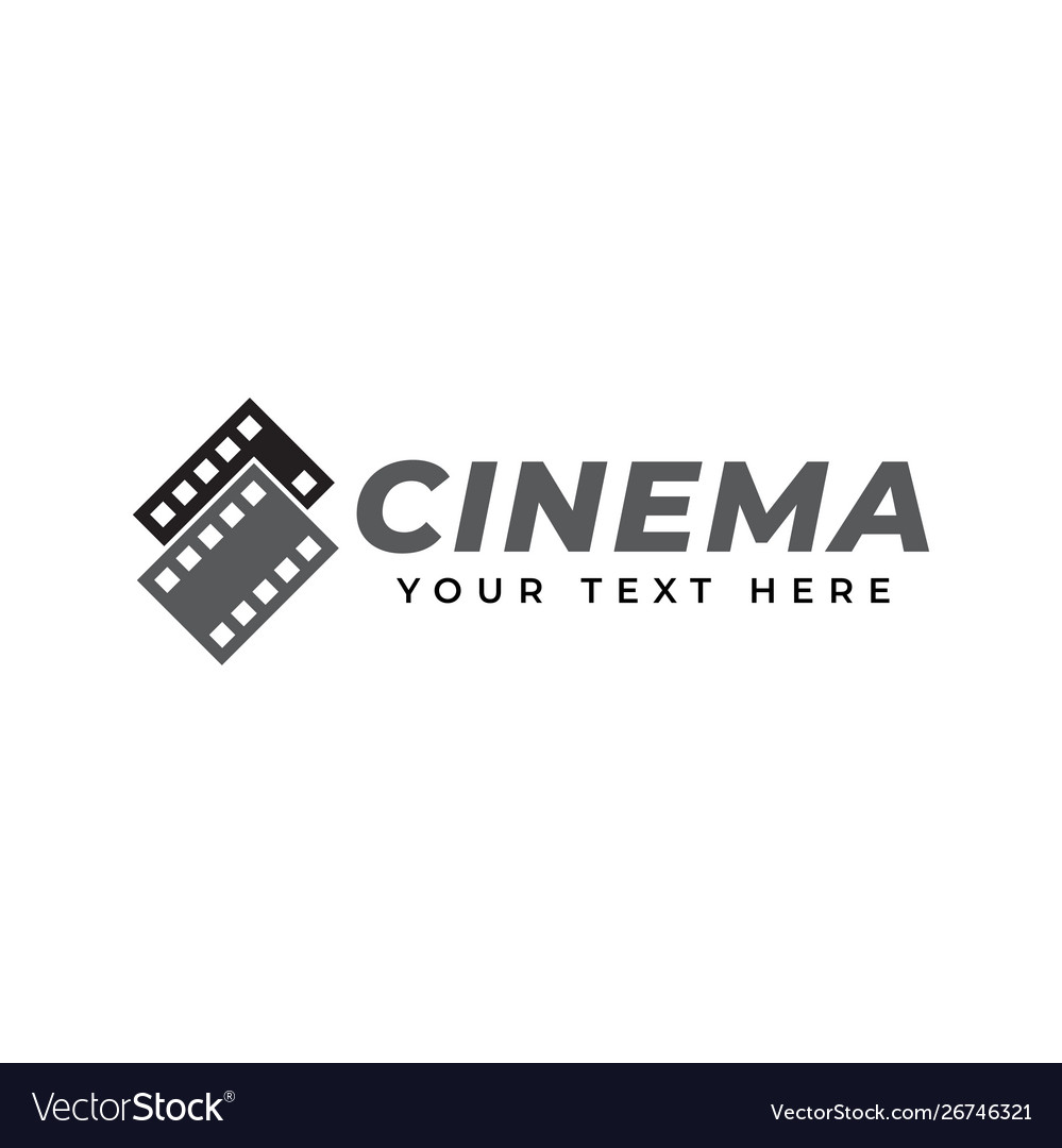 Film logo design template isolated Royalty Free Vector Image