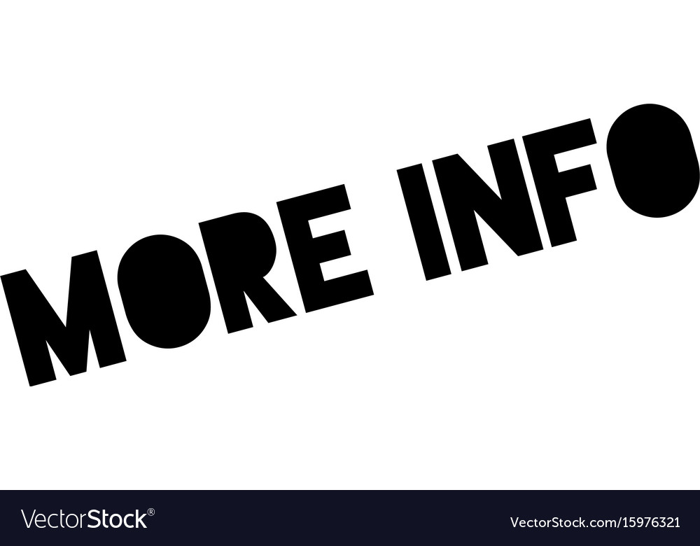 More info rubber stamp Royalty Free Vector Image