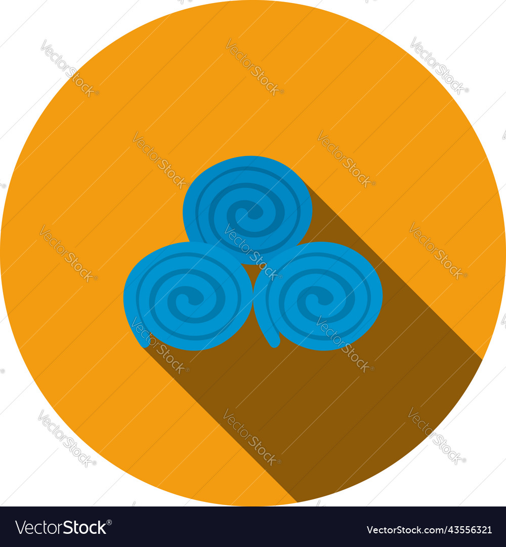 Towel rolls icon Royalty Free Vector Image - VectorStock