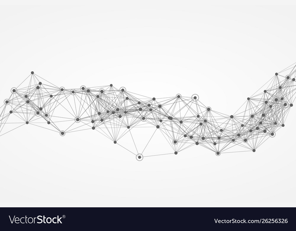 Abstract polygon network Royalty Free Vector Image