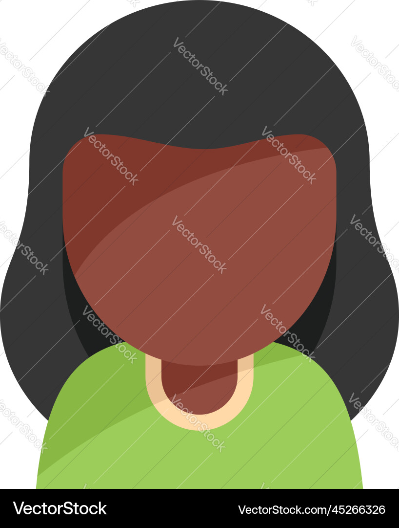 African character icon flat happy people Vector Image