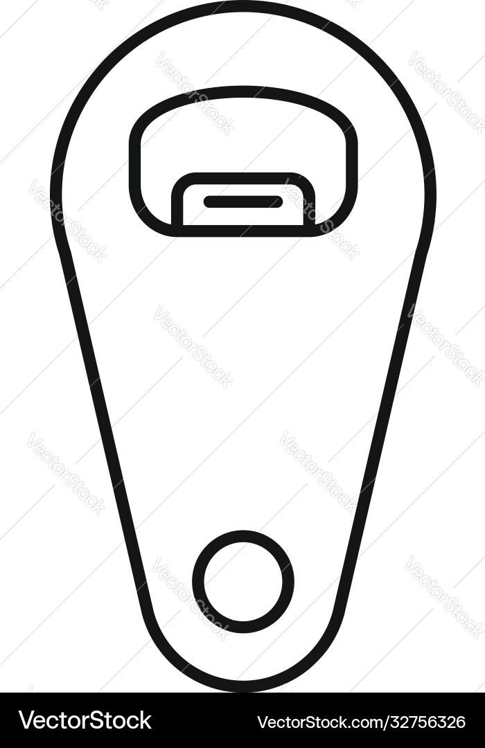 Kitchen bottle-opener icon outline style Vector Image