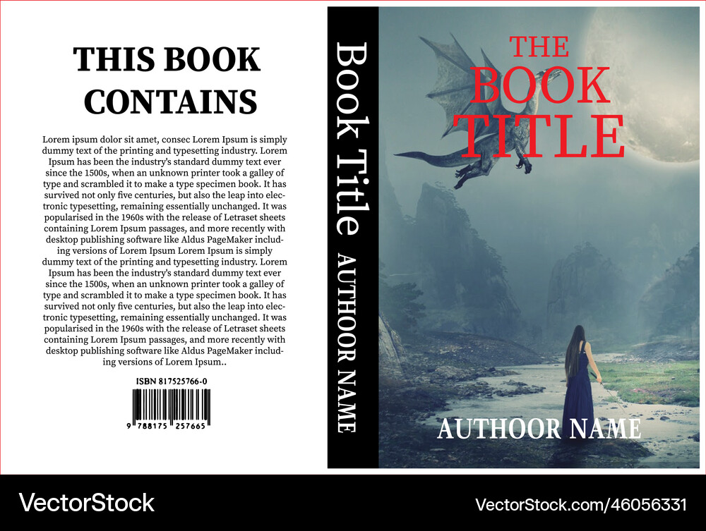 Book cover design svg Royalty Free Vector Image