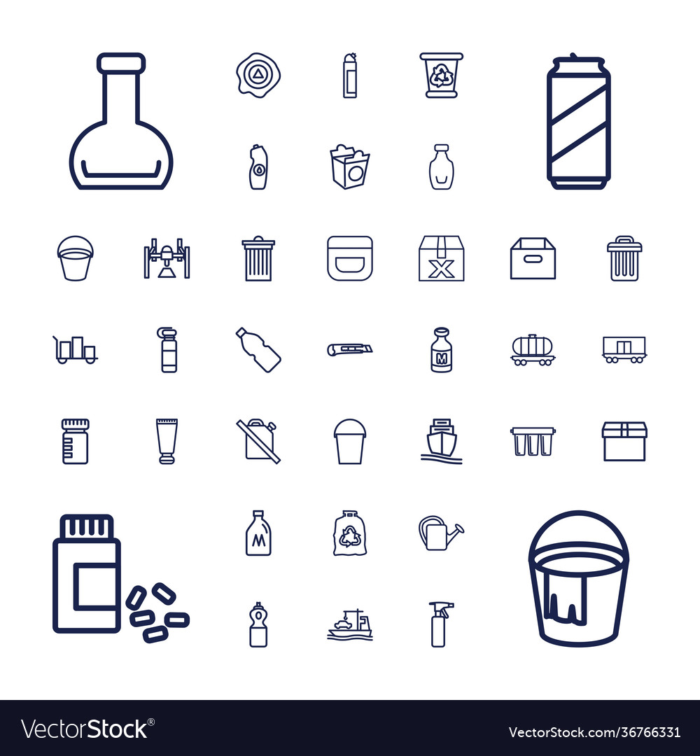 Container Icons Lizenzfreies Vektorbild - VectorStock