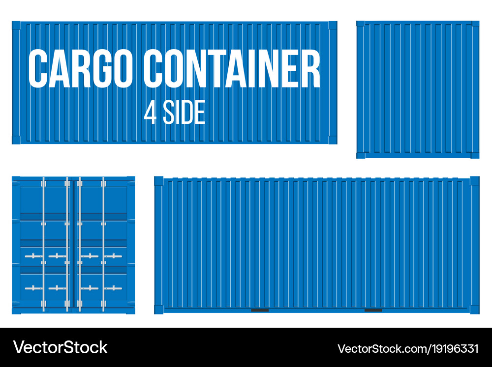 Creative of sea freigh cargo Royalty Free Vector Image