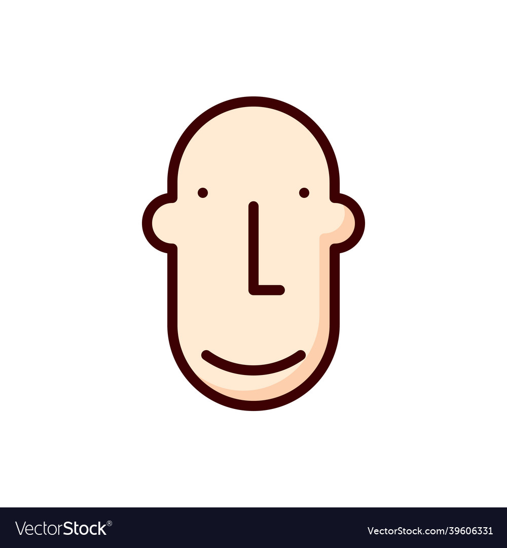 Face icon head Royalty Free Vector Image - VectorStock