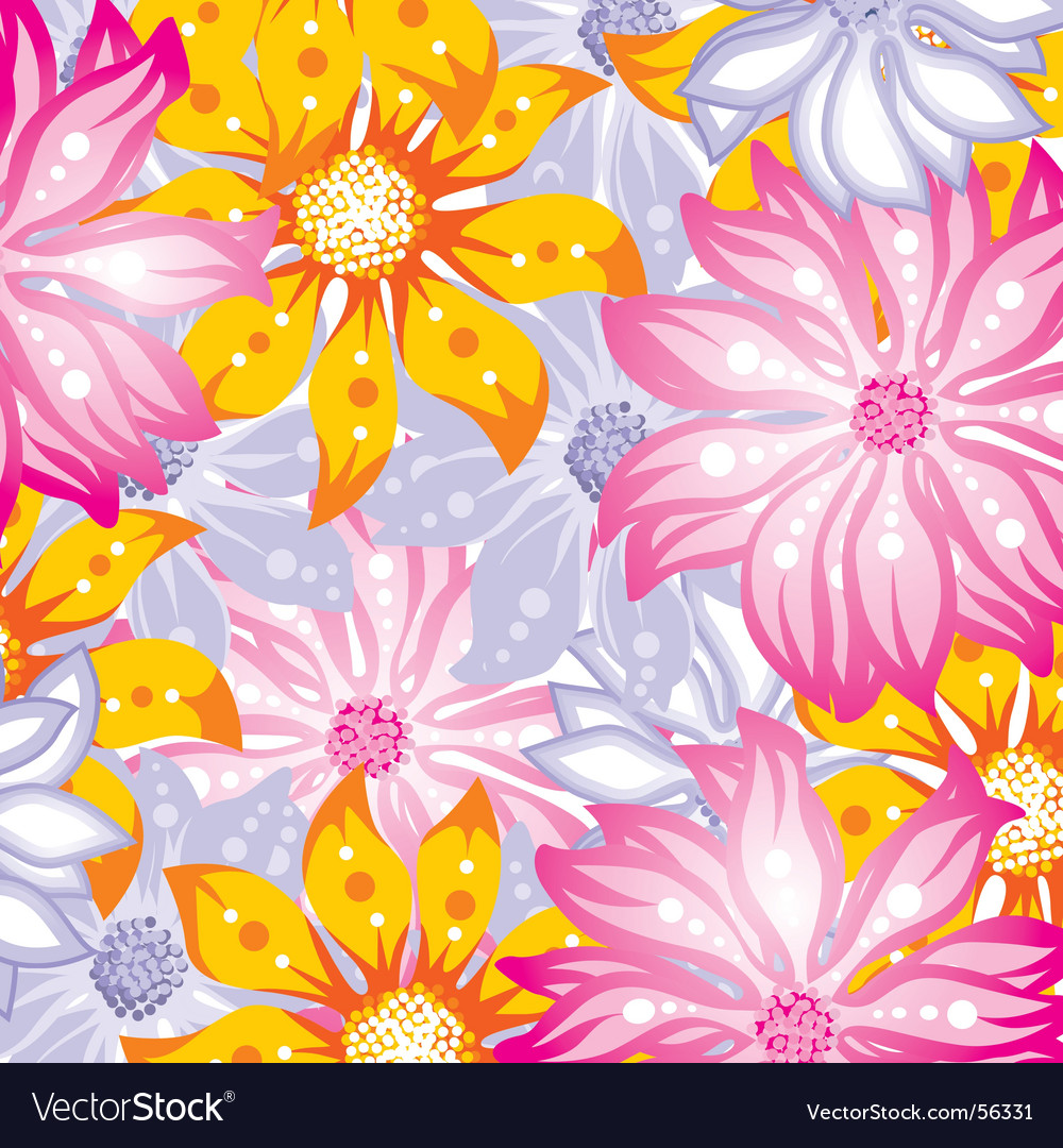 Flower background Royalty Free Vector Image - VectorStock