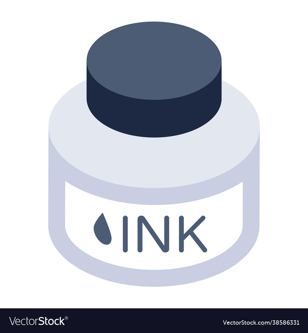 Inkpot Royalty Free Vector Image - VectorStock