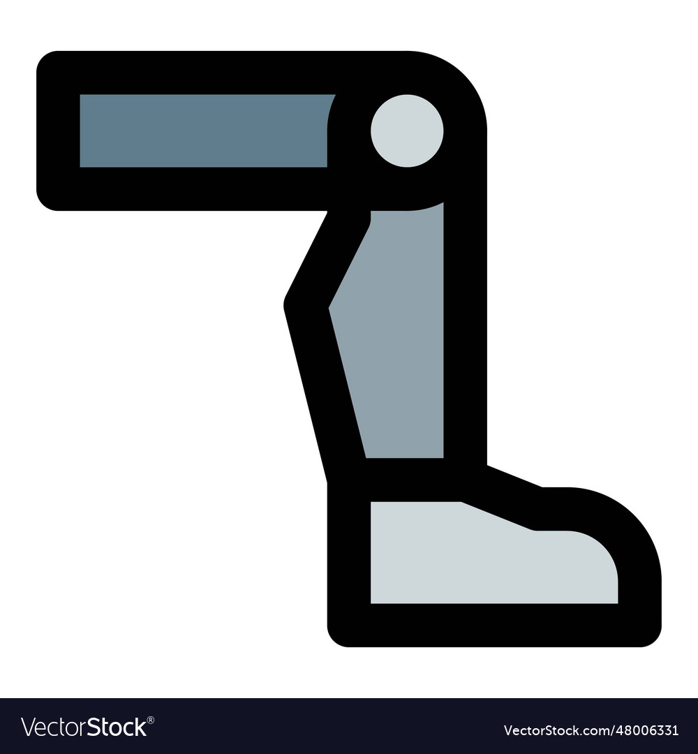 Robot Leg With Human Like Capabilities Royalty Free Vector