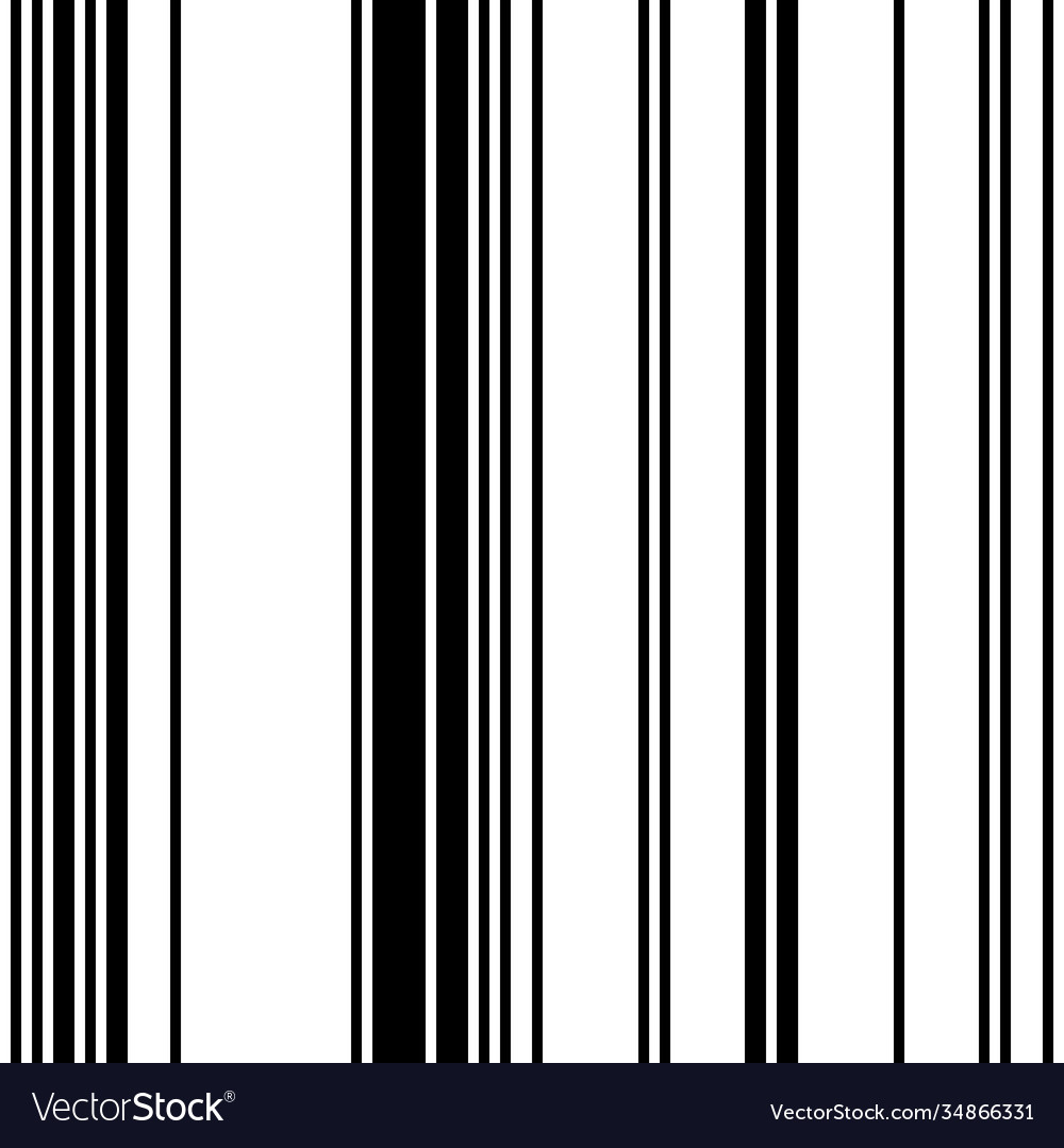 Seamless pattern with vertical black lines Vector Image