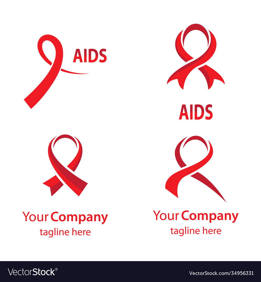 World aids day logo images Royalty Free Vector Image