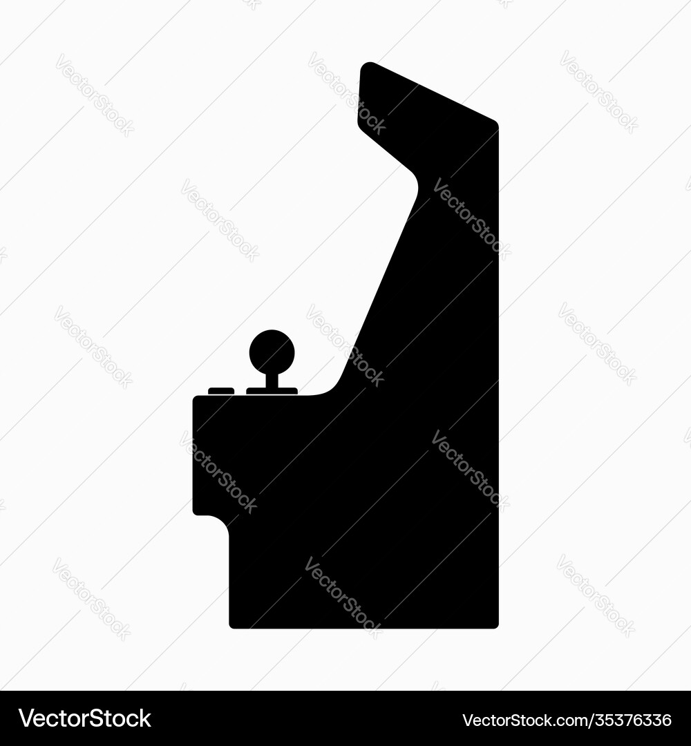 Arcade cabinet or coin-op machine an games Vector Image