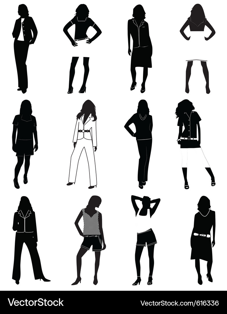 Fashion women Royalty Free Vector Image - VectorStock