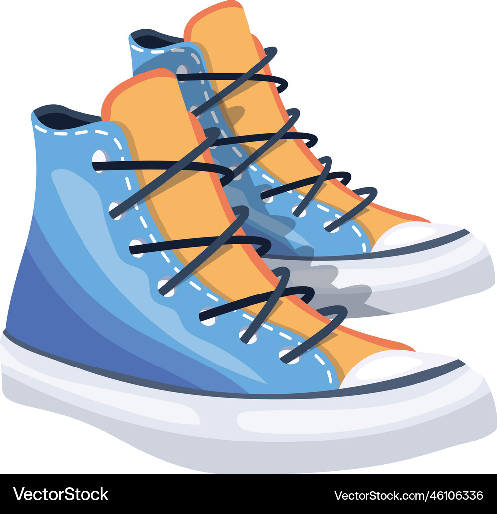Lace shoes Royalty Free Vector Image - VectorStock