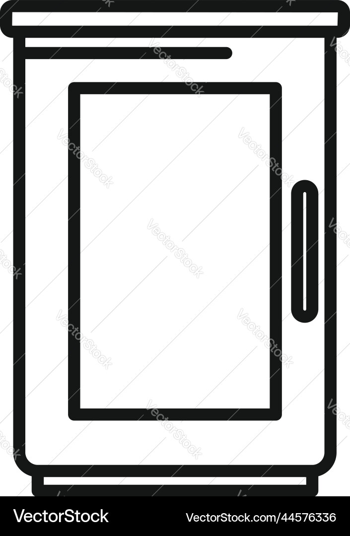 Modular furniture icon outline interior Royalty Free Vector