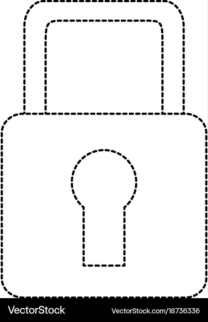 Safety lock icon image Royalty Free Vector Image