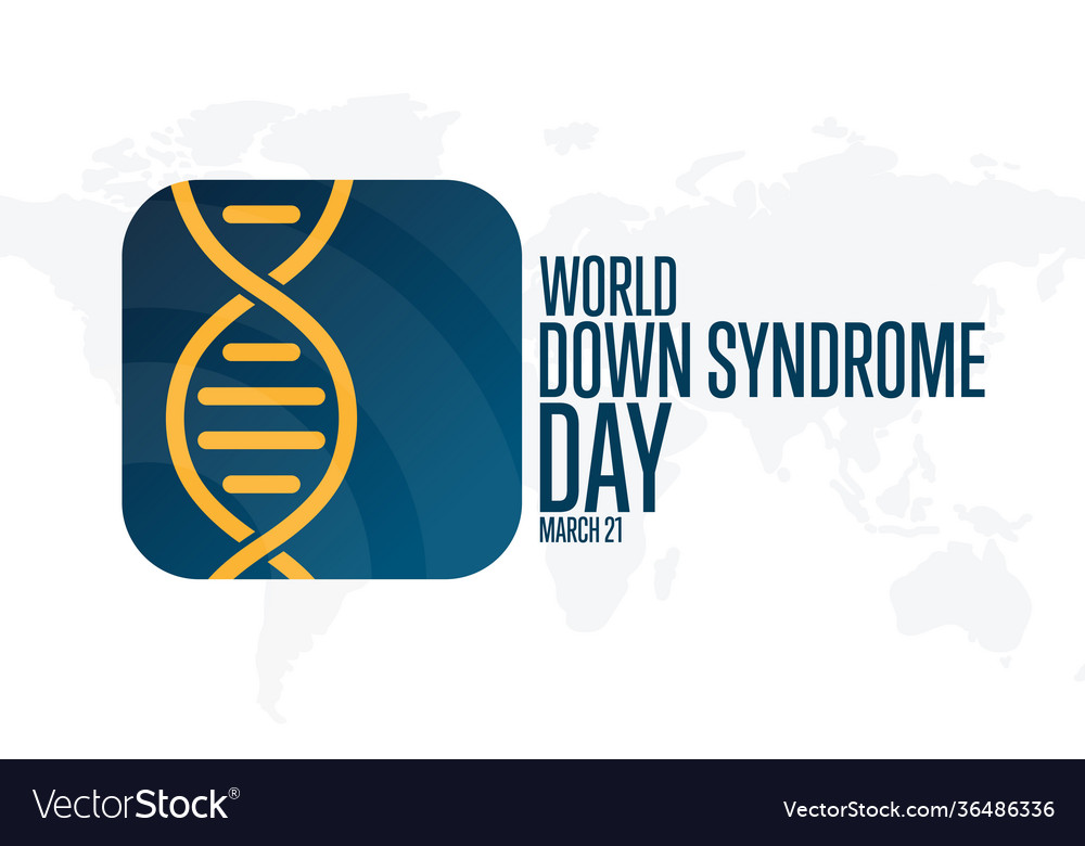 World down syndrome day march 21 holiday concept Vector Image