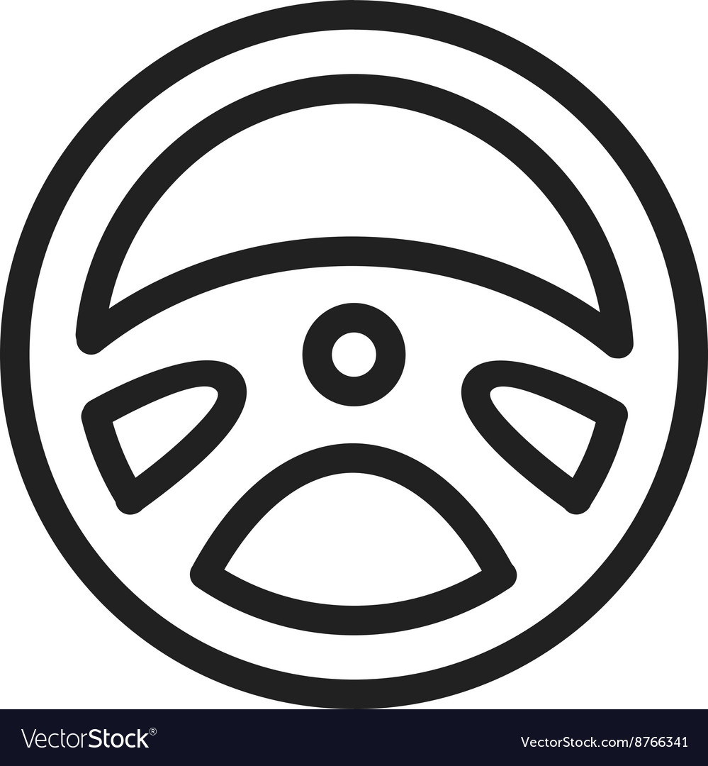 Steering wheel Royalty Free Vector Image - VectorStock