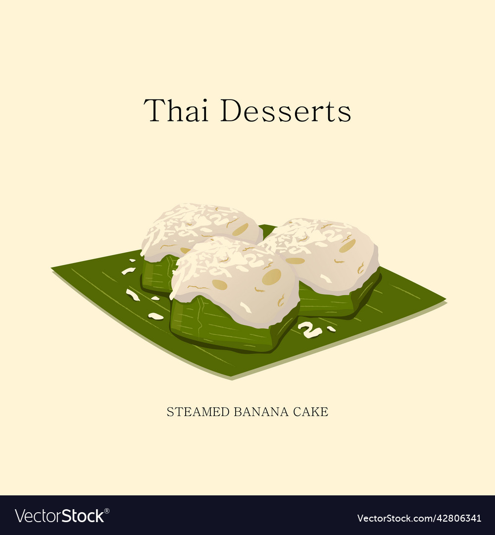 Thai-desserts5 Royalty Free Vector Image - VectorStock