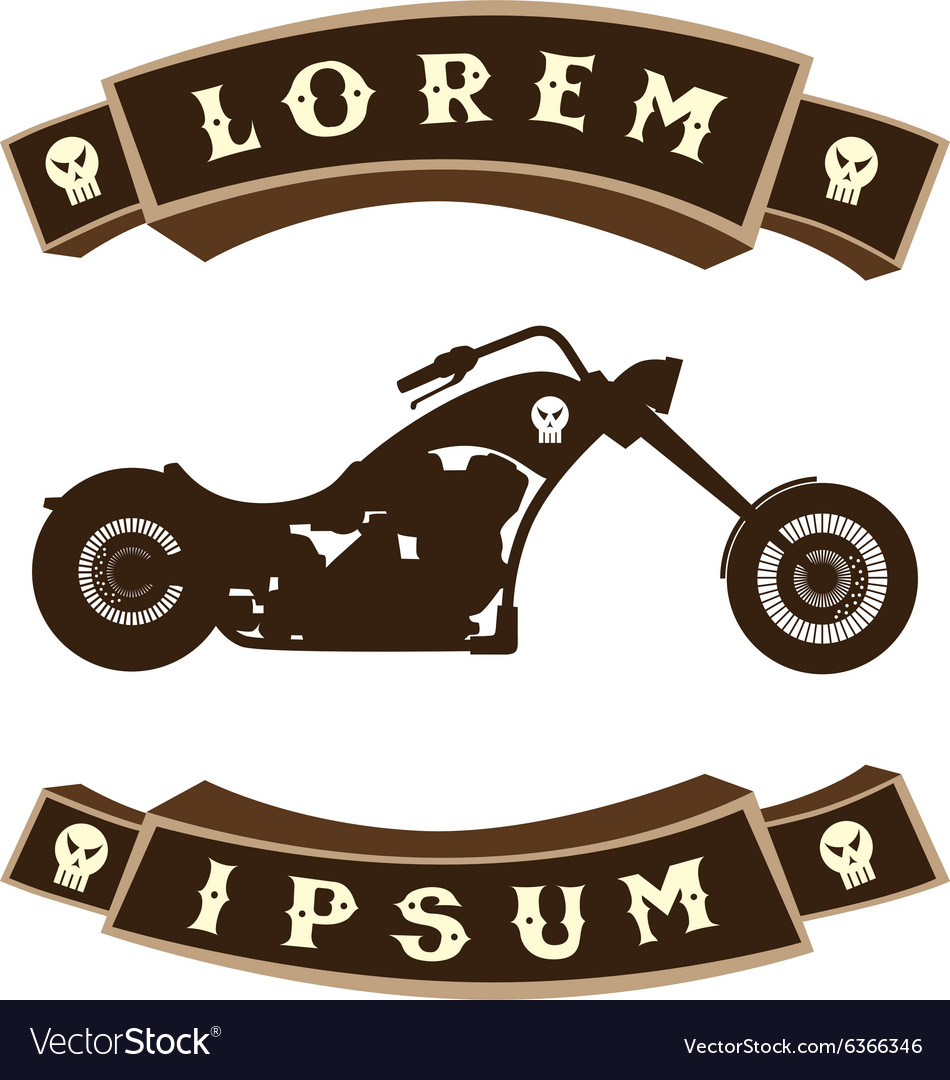 Chopper motorcycle Royalty Free Vector Image - VectorStock