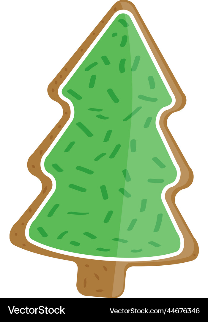 Christmas cookie tree Royalty Free Vector Image